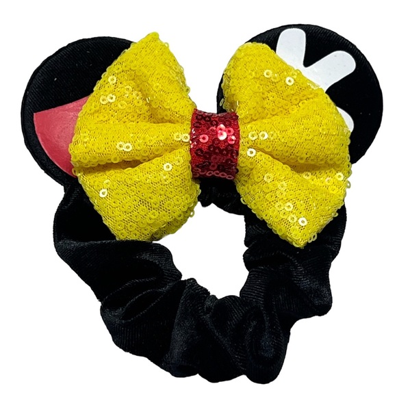 Source Unknown | Accessories | Mouse Ears Scrunchies Mouse Theme Hair ...